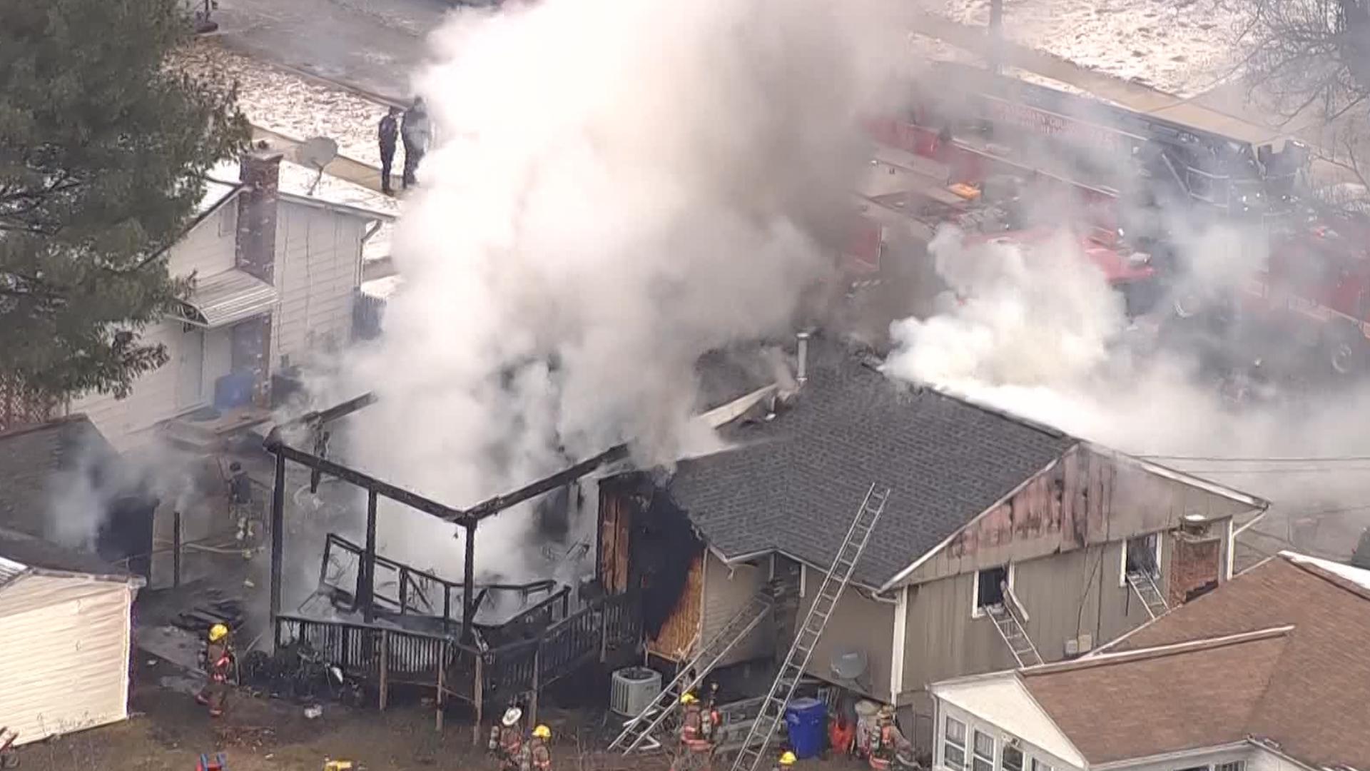 3 displaced in Rockville house fire
