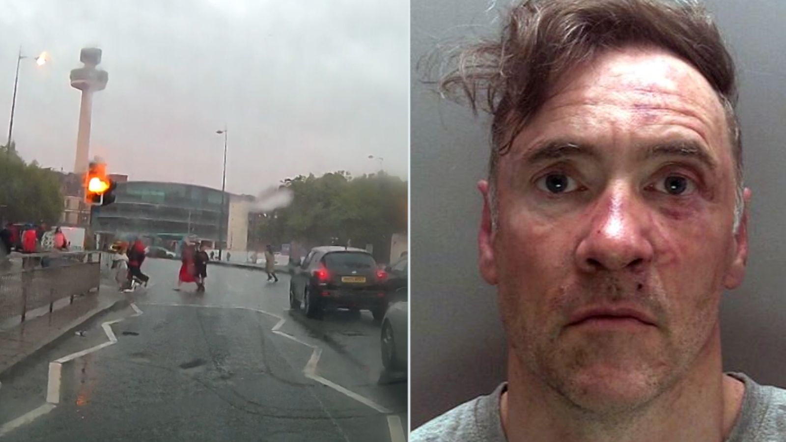 Dashcam shows Liverpool car attacker on way to parade