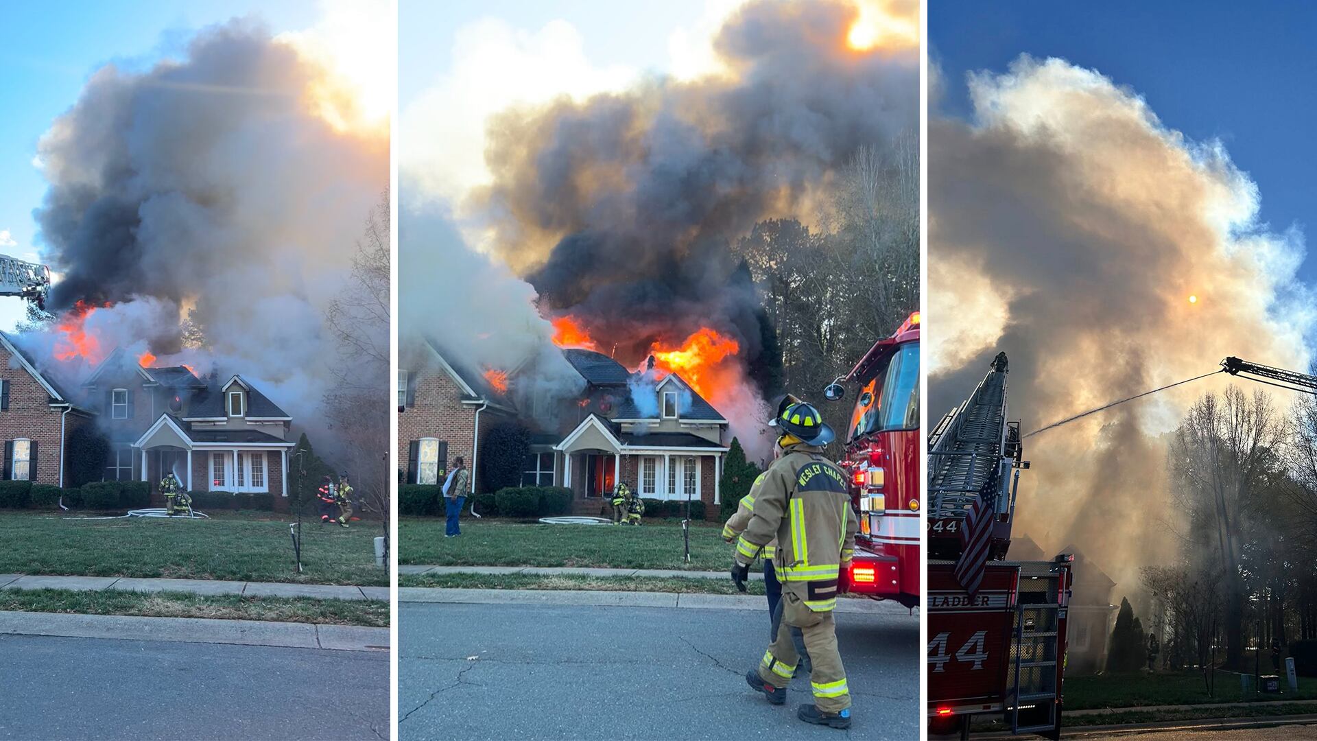 Massive fire rips through Union County home, displaces family: See ...