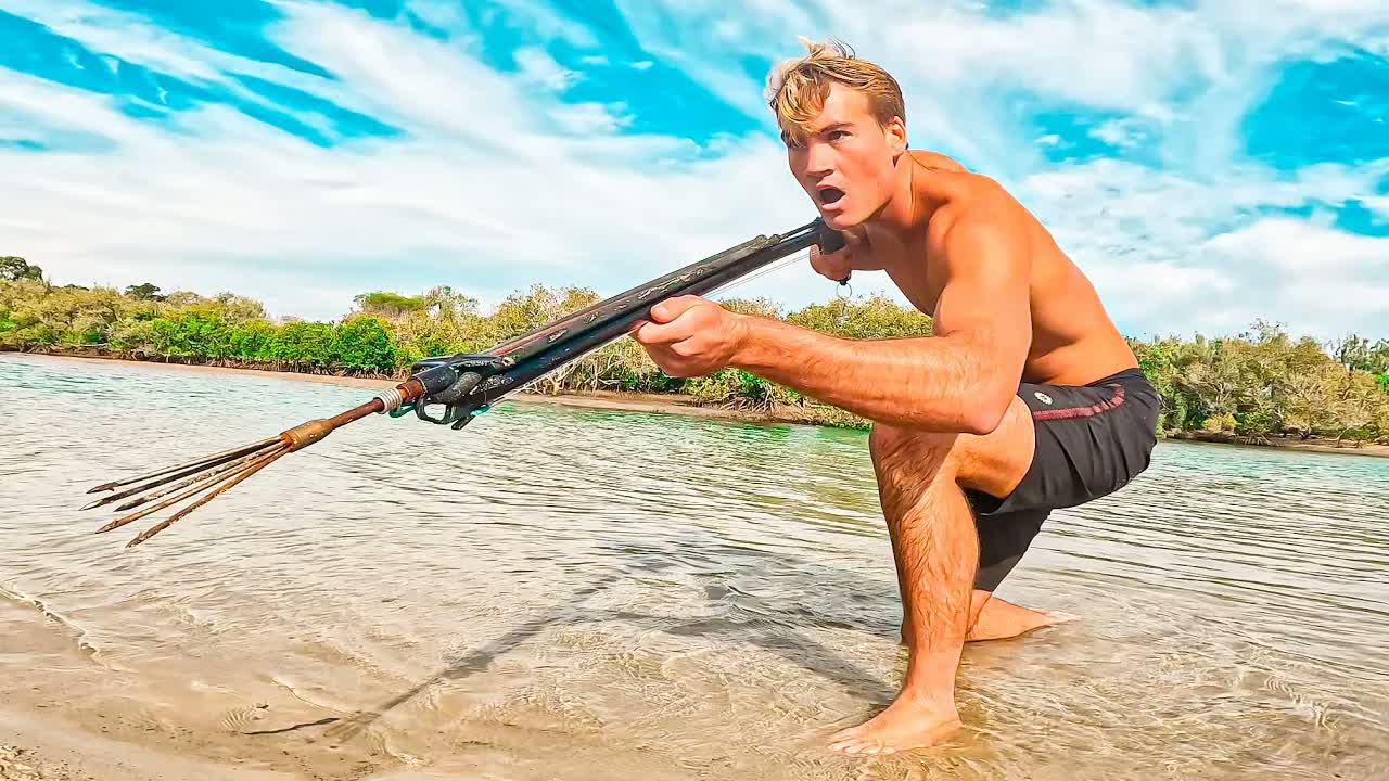 Stranded & starving - mini speargun catch-to-table for 2 days