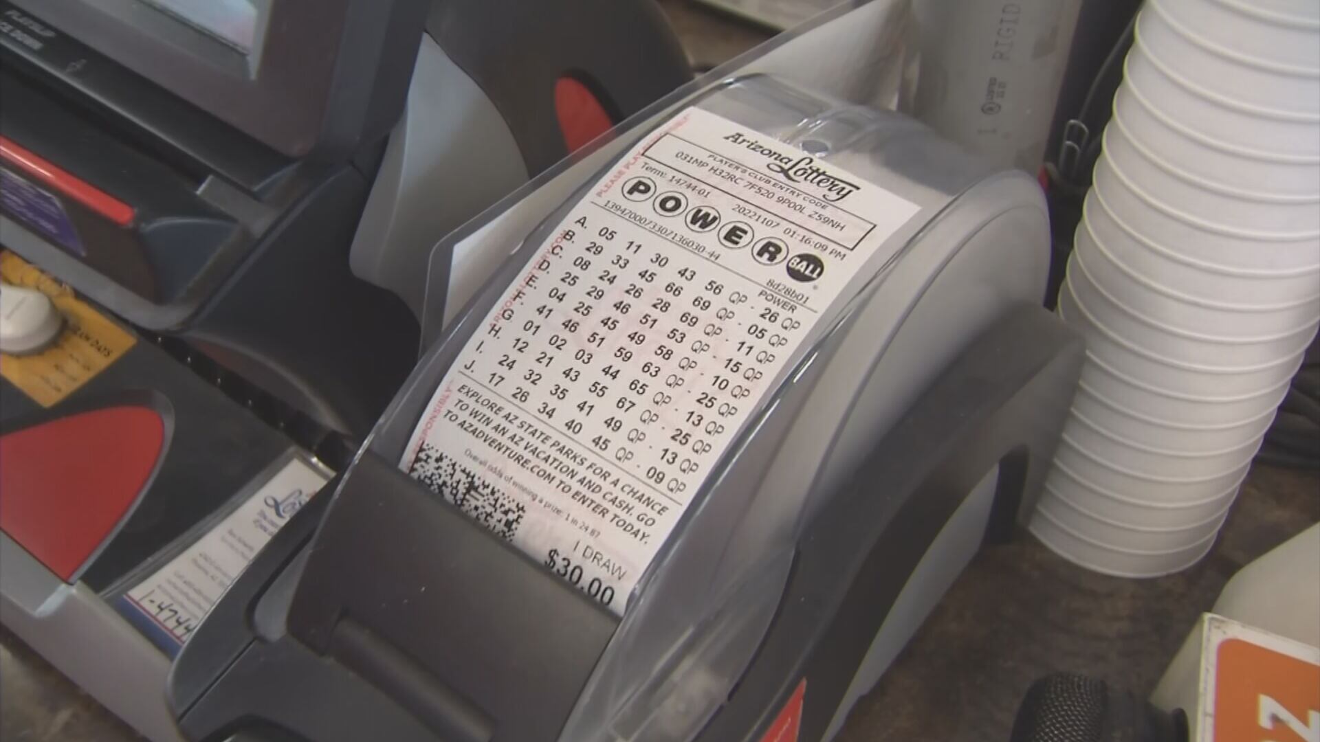 Lottery ticket worth $1M sold at Phoenix gas station