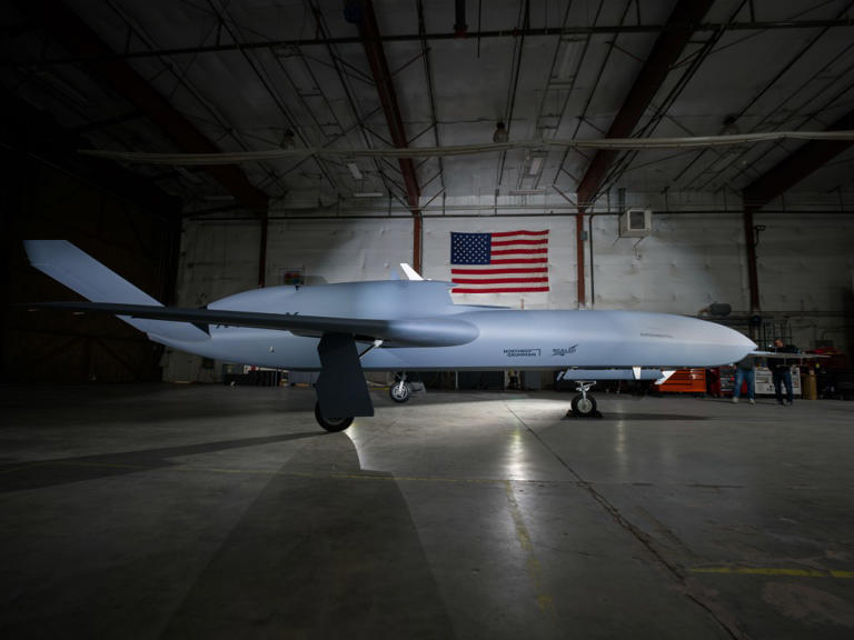 Exclusive: Photos show new flying drone that could accompany next-gen jets