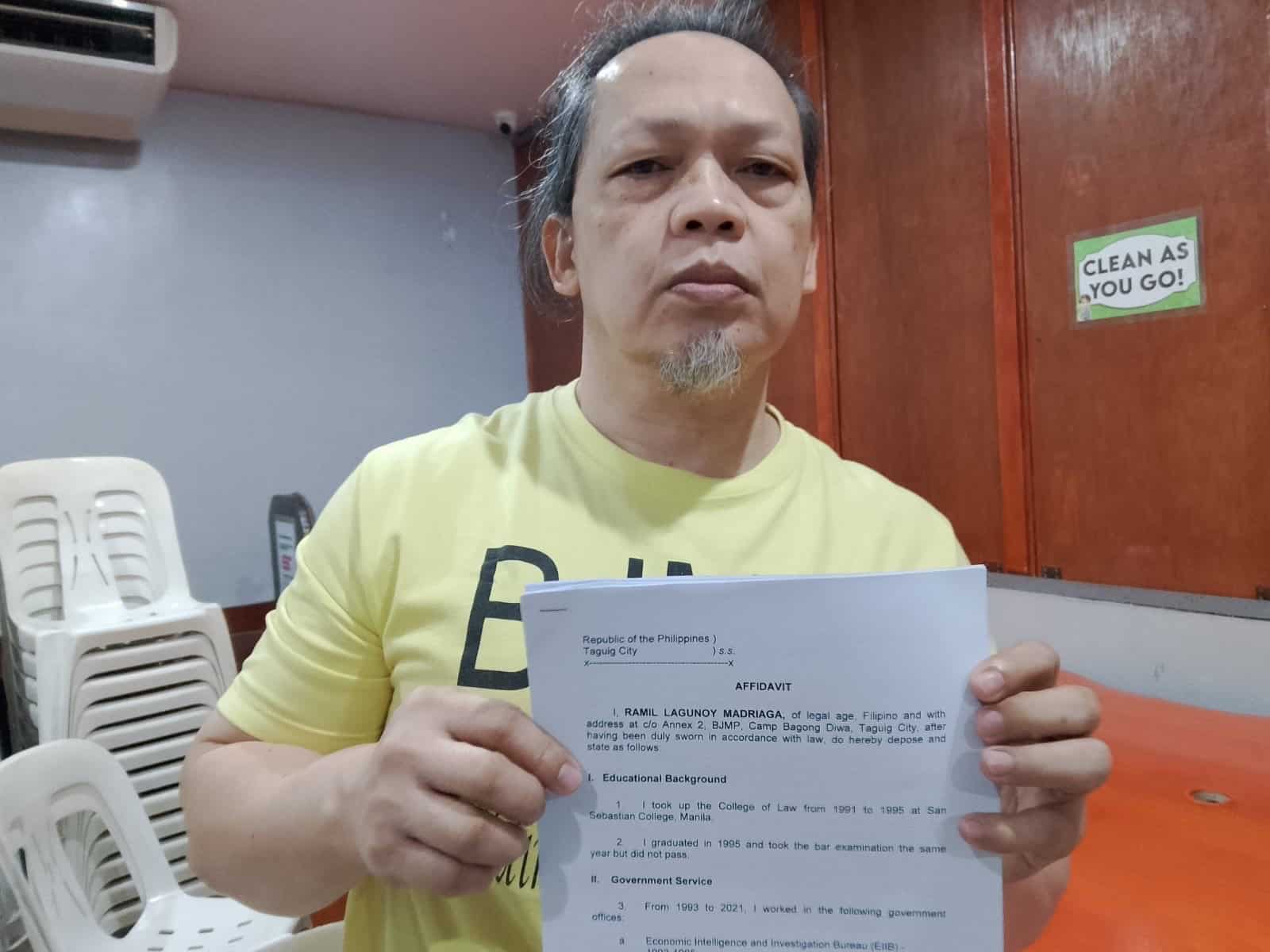Col. Lachica files cyberlibel complaints vs Madriaga, legal counsel