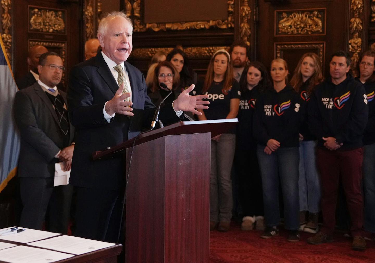 Walz takes executive action on guns, presses Republicans on assault ...