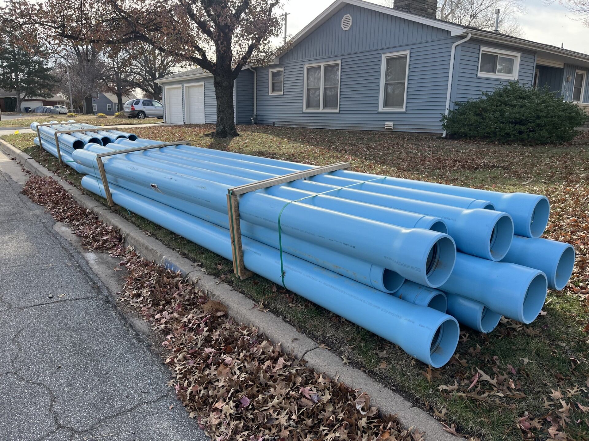 Wichita man baffled by construction materials left in his front yard ...