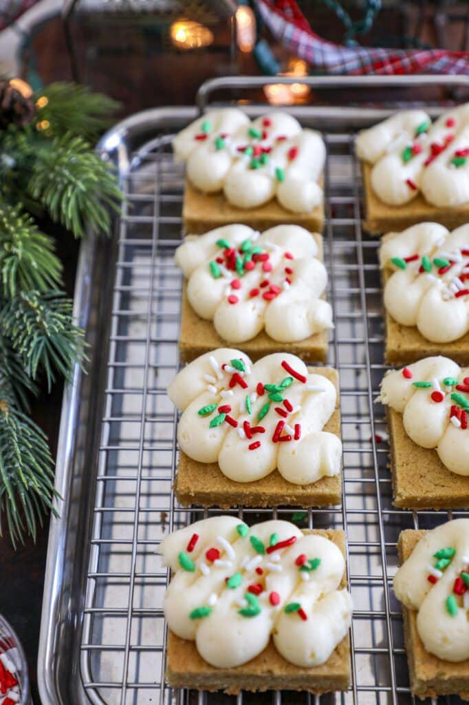 Christmas sugar cookie bars recipe