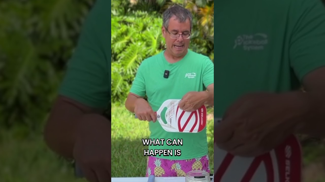Stabilize your paddle against pickleball bangers by using lead tape