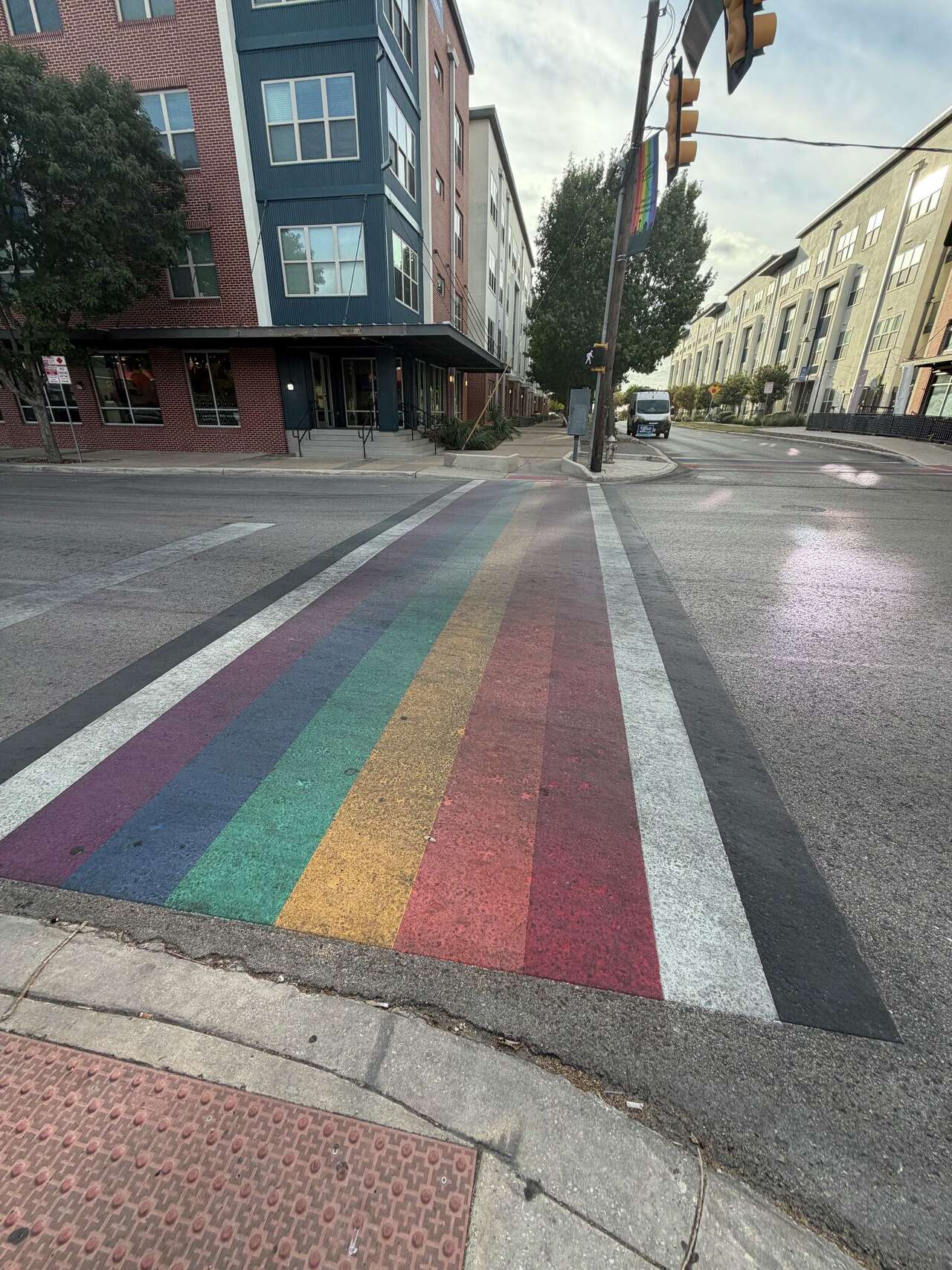 Lawsuit over San Antonio rainbow crosswalk halts sidewalk project