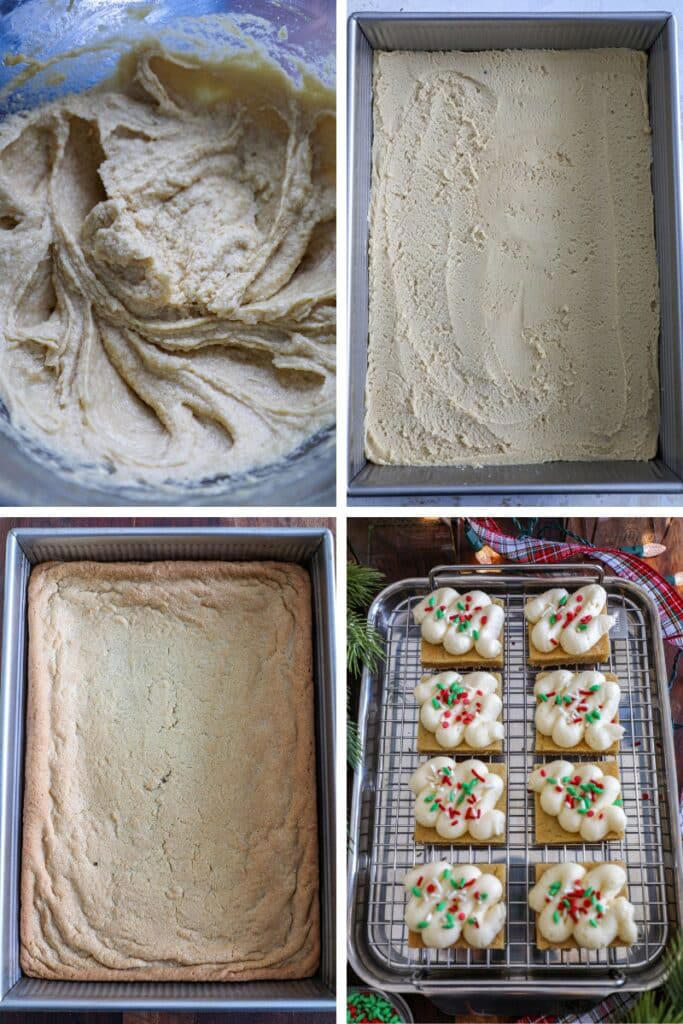 Christmas sugar cookie bars recipe