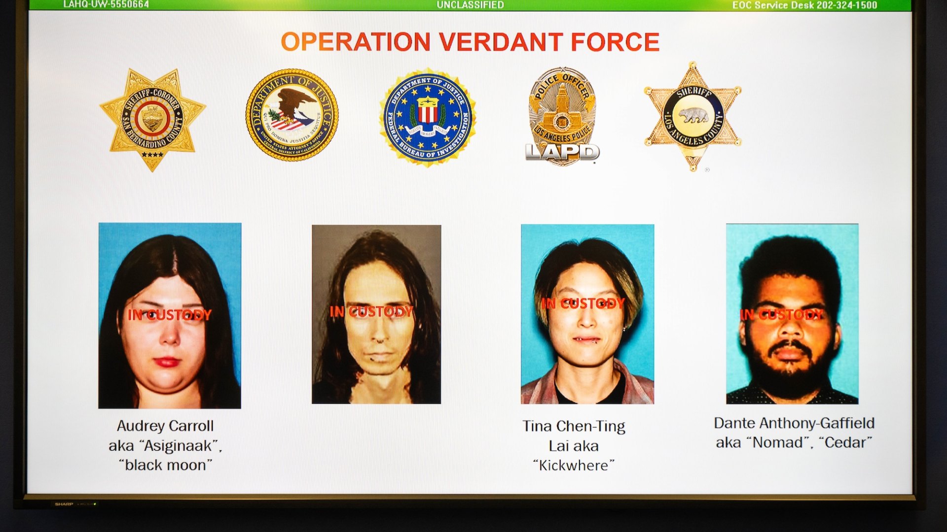 4 Turtle Island Liberation members busted in New Year's Eve bombing plot