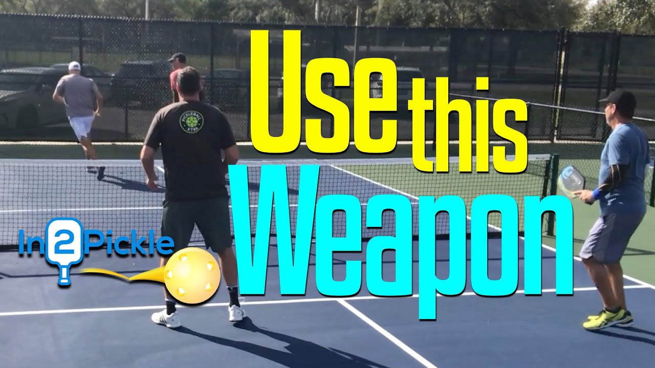 A great pickleball weapon - the pickleball NVZ lob - pickleball point ...