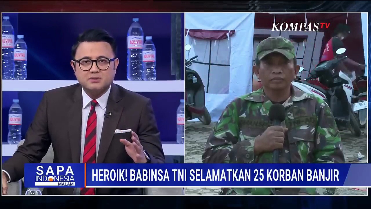 Sertu Giman soal selamatkan 25 korban saat terjangan banjir 3 meter ...