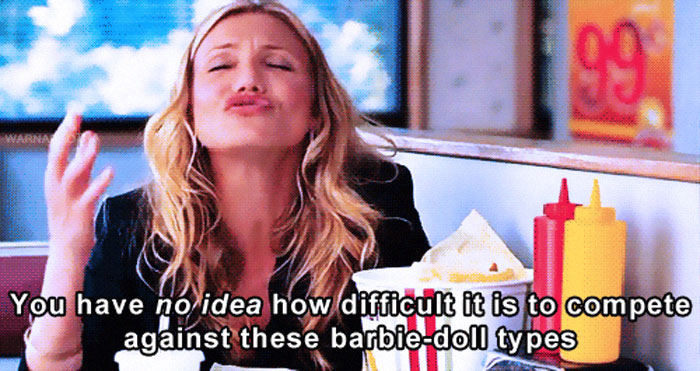 People are sharing what unrealistic things about women shown in movies ...