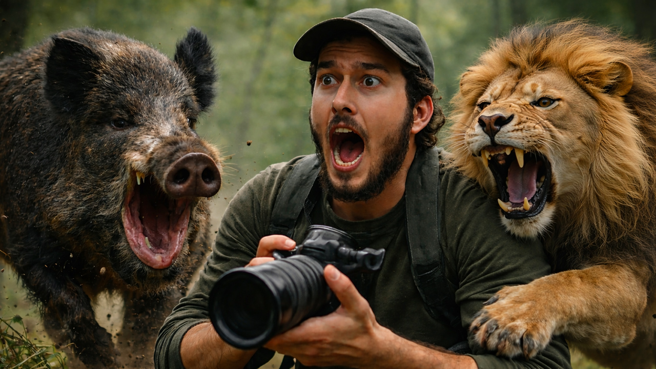 Trying to capture wild animals on camera took a wild turn
