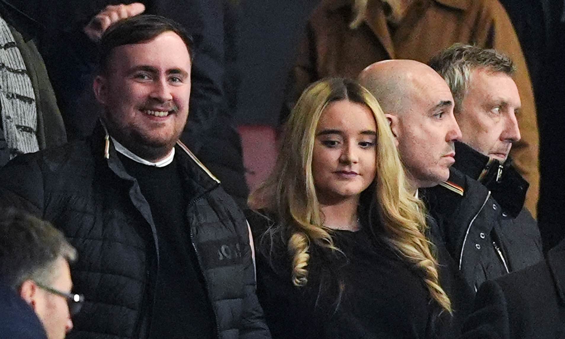 Luke Littler and beautician girlfriend enjoy night at Man United's 4-4 ...
