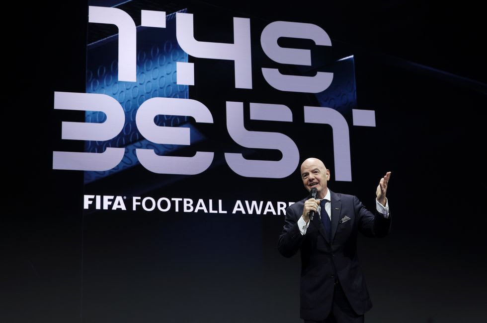England stars among FIFA Best Awards as Gianni Infantino reveals winners