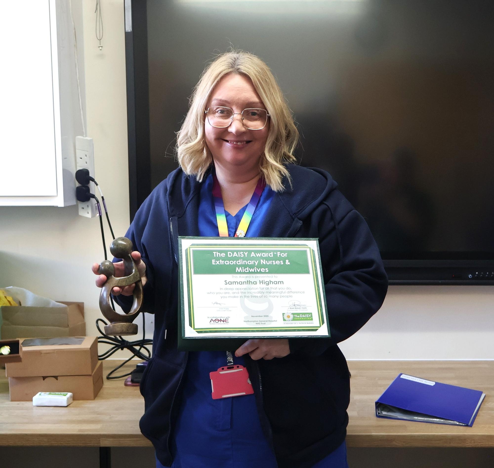 Three NGH nurses and two midwives receive DAISY awards for outstanding care