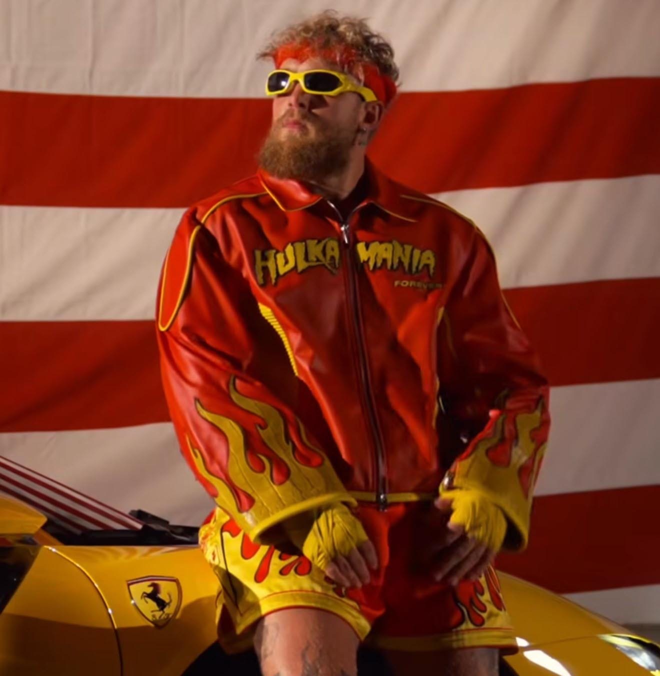 Jake Paul unveils Hulk Hogan-inspired kit for Anthony Joshua fight