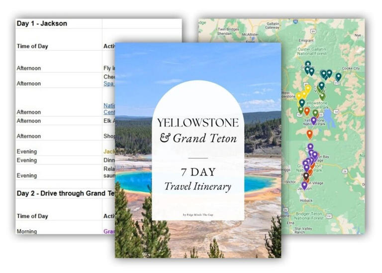 4 day Yellowstone itinerary for first-timers