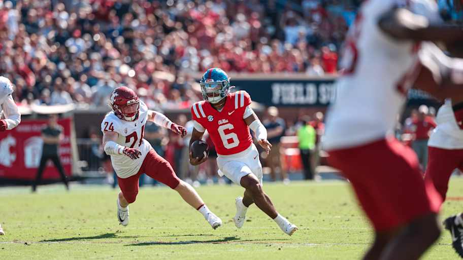 Ole Miss football's Pete Golding compares Trinidad Chambliss to Alabama ...