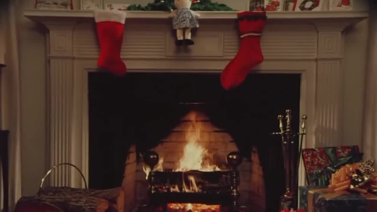 Yule log with natural fire crackling sound | PIX11