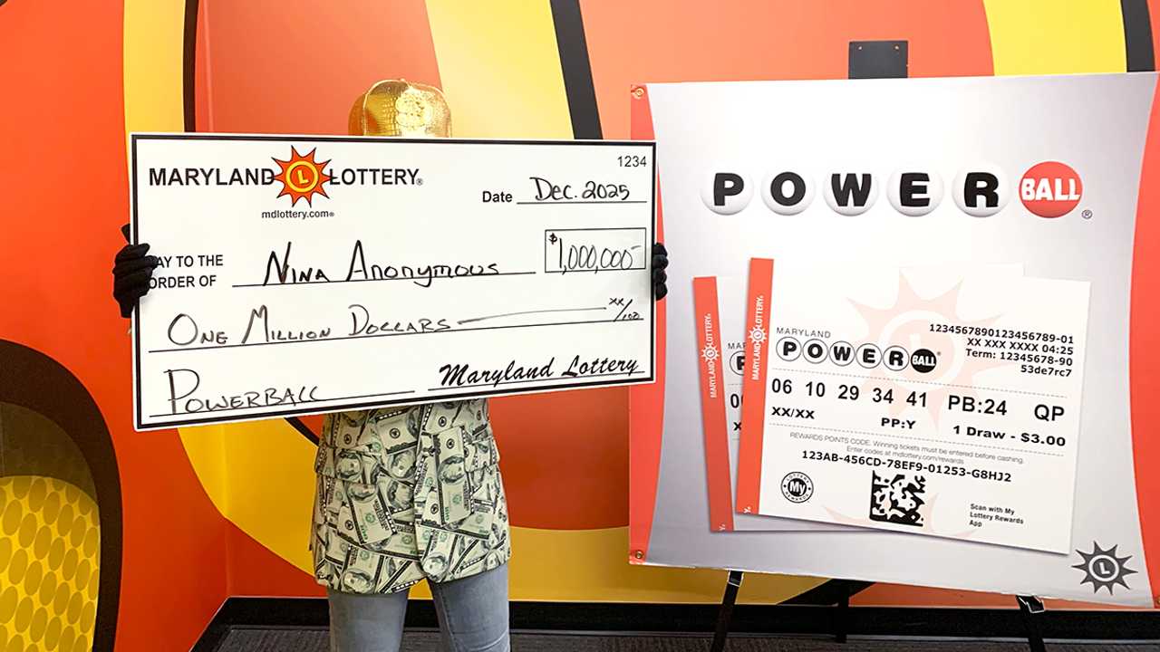 Too shaken to drive: Maryland woman’s $2 Powerball ticket turns into $1M