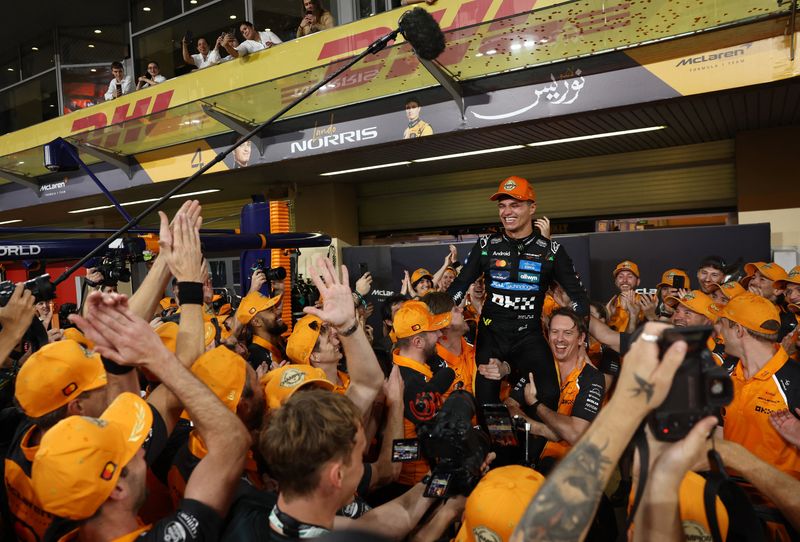 Motor racing-Norris steps up as a fresh champion for Formula One's new era