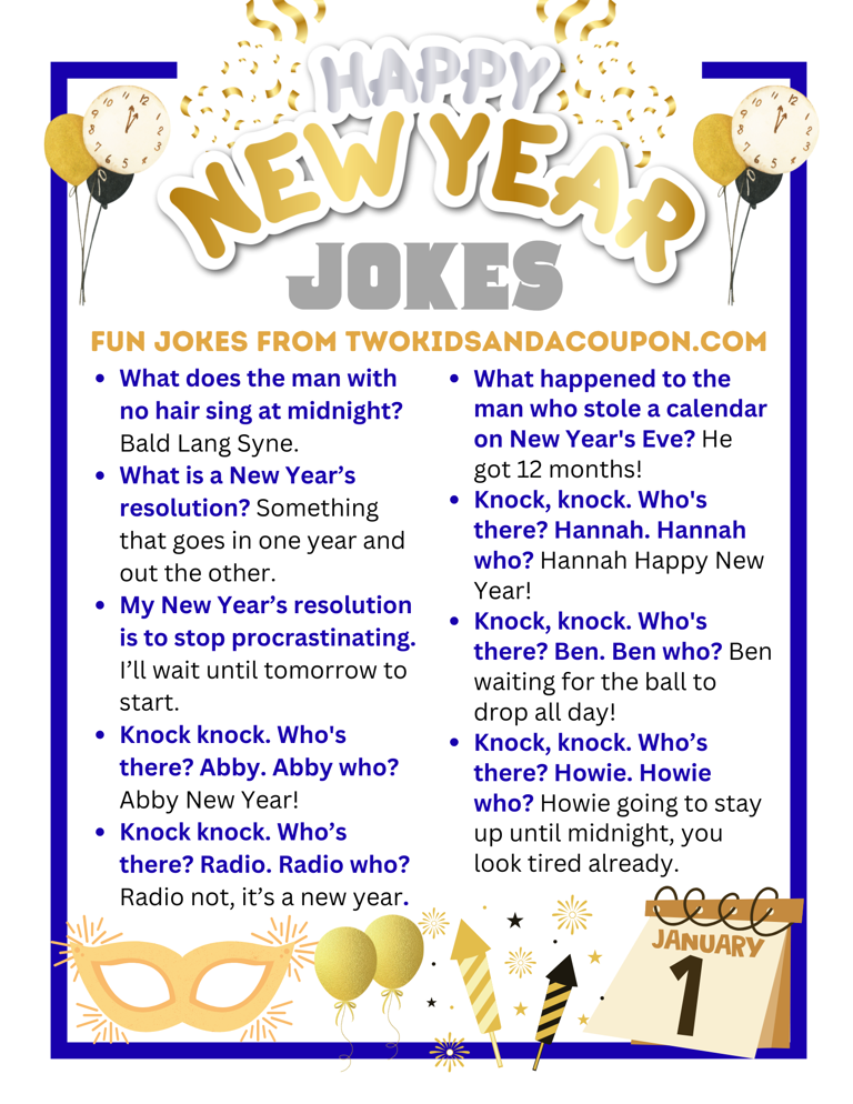 20 new year jokes to celebrate the new year