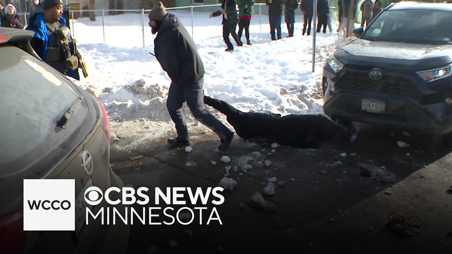 Minneapolis police chief criticizes ICE for dragging woman through street