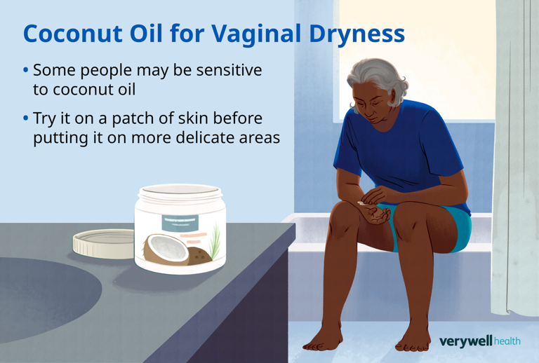 Coconut oil for vaginal dryness