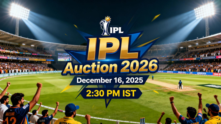Where is IPL auction 2026? Venue, city, date, and full details