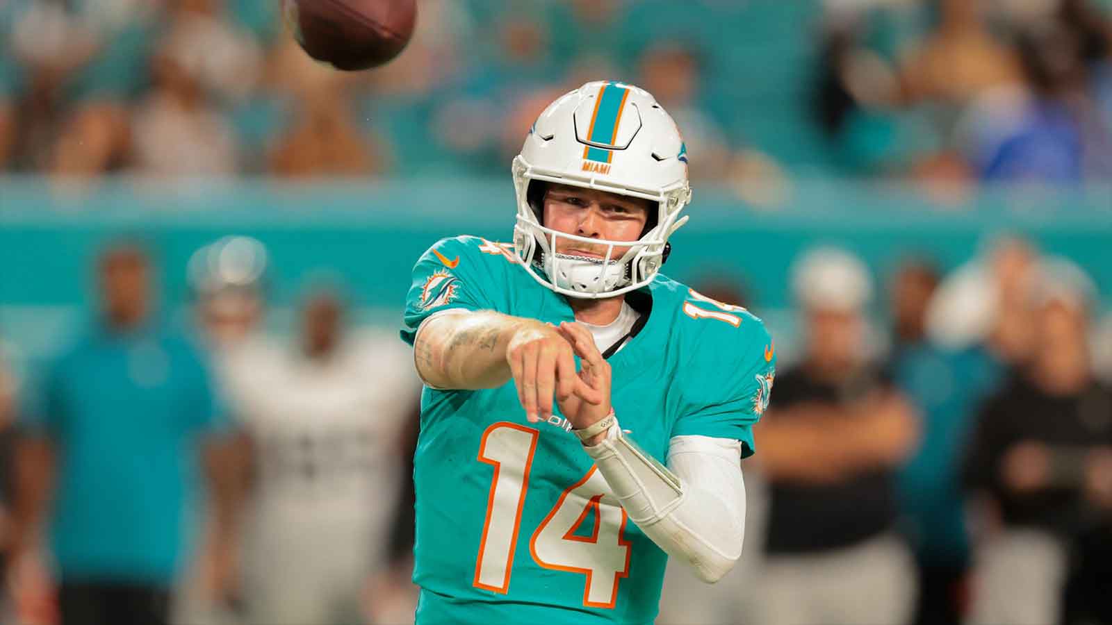 Dolphins’ HC Mike McDaniel impressed by Quinn Ewers’ NFL debut