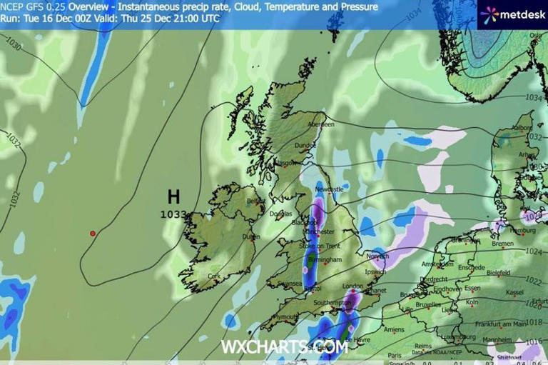 UK snow forecast as weather maps show Christmas Day 'Beast from the ...