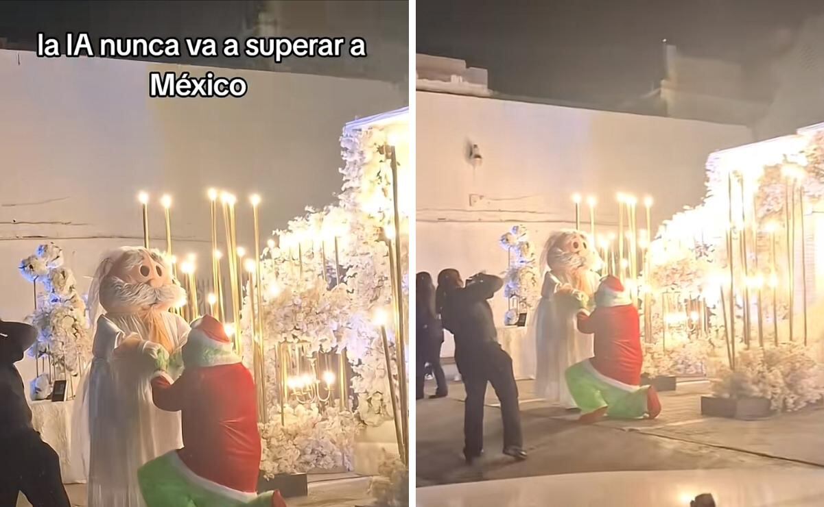 Ni la IA lo imaginó: El Grinch y Dr. Simi se casan en calles de México ...