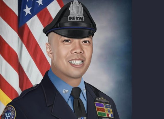 Dozens march in snow for fallen Philly officer Andy Chan
