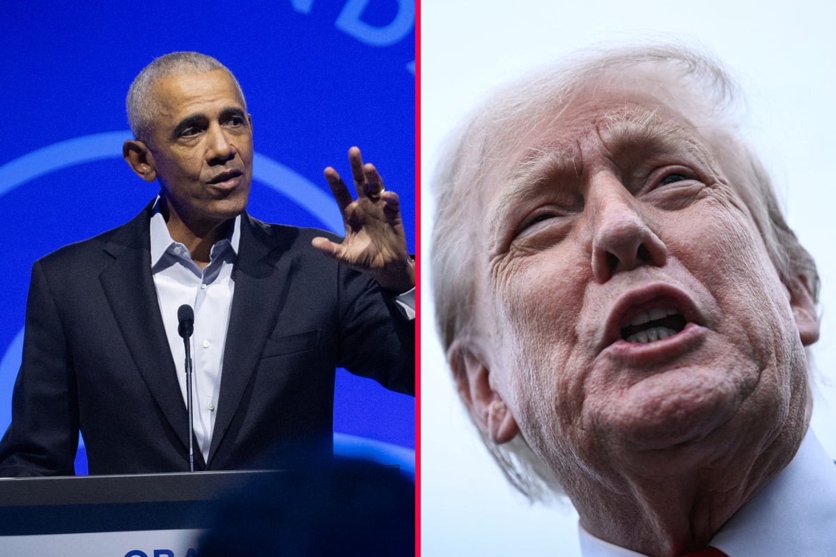 Trump compares Obama to OJ Simpson in bizarre meme featuring chubby JD Vance