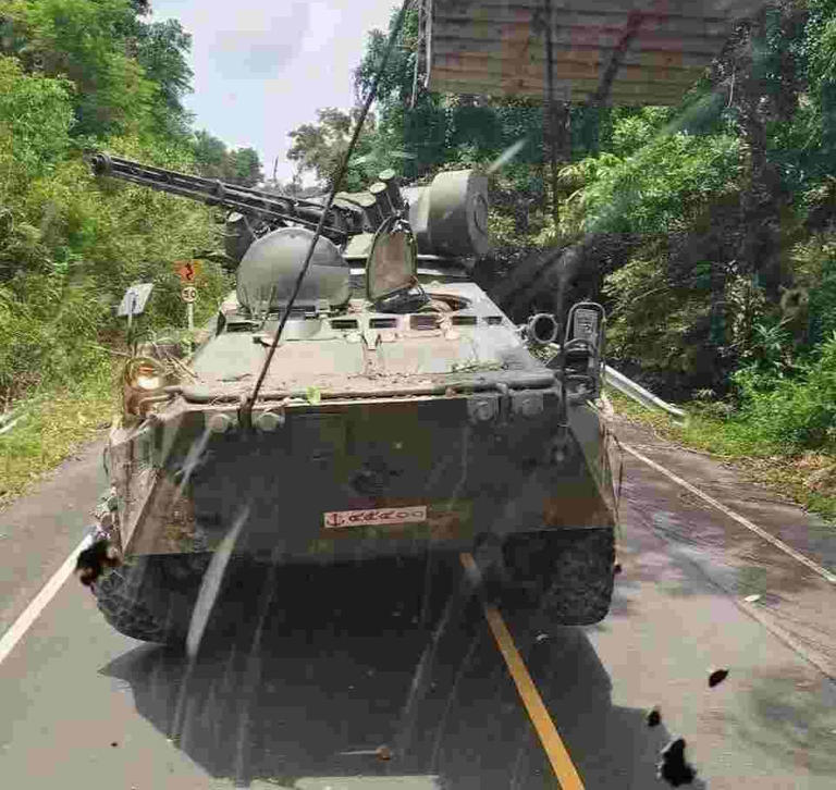 Thai army loses BTR-3E armored vehicle in clashes on the Cambodia border