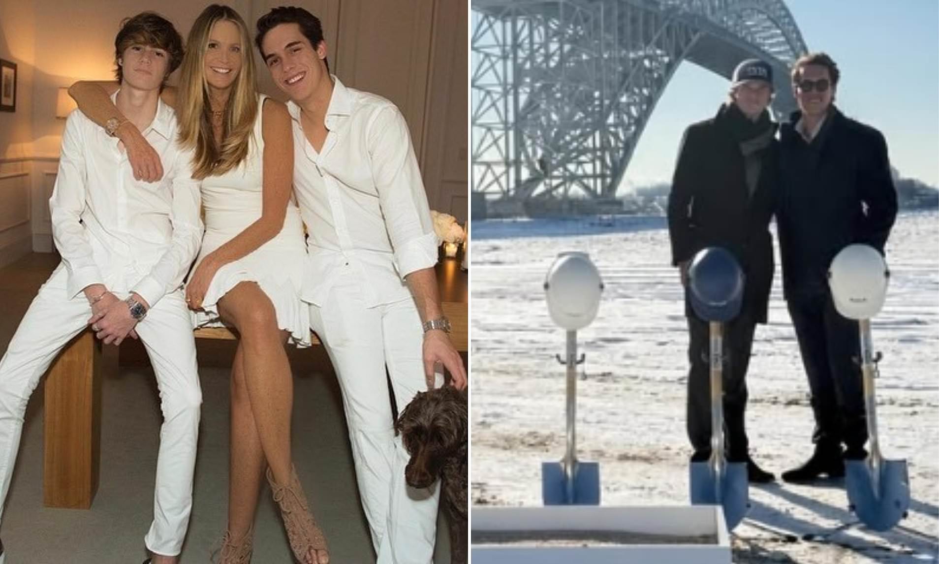Elle Macpherson's sons Flynn and Cy Busson open new movie studio