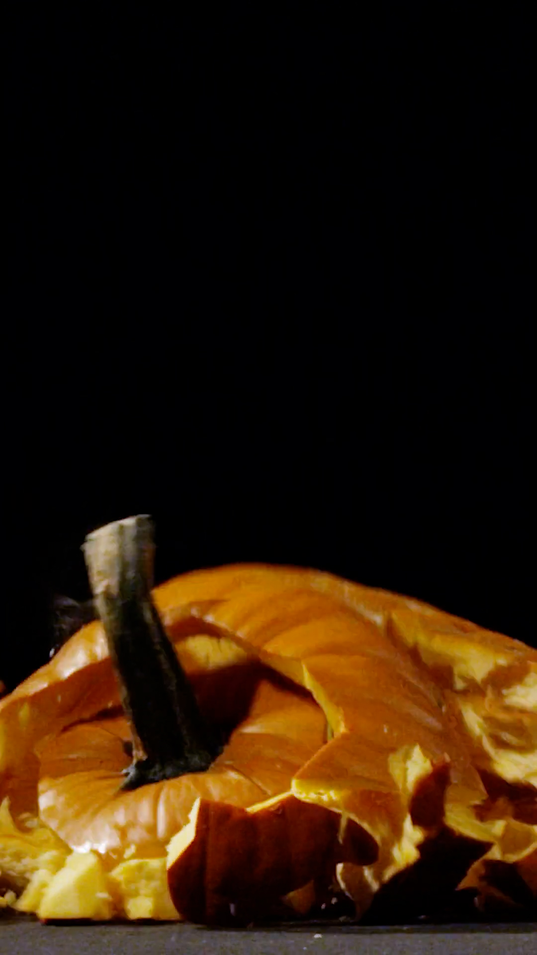 Slow motion camera test: Pumpkin smash