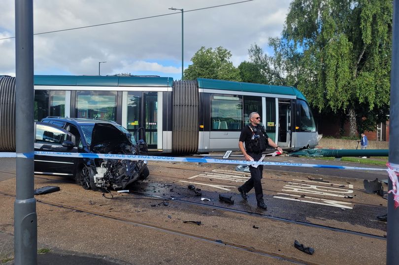 Crashes between trams and cars are on the rise in Nottingham - for one ...