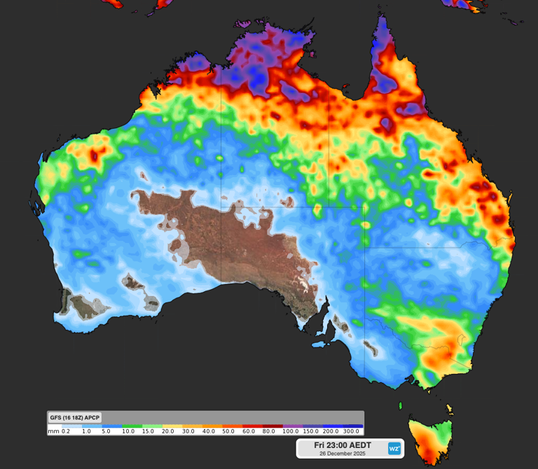 Australian monsoon onset possible before Christmas