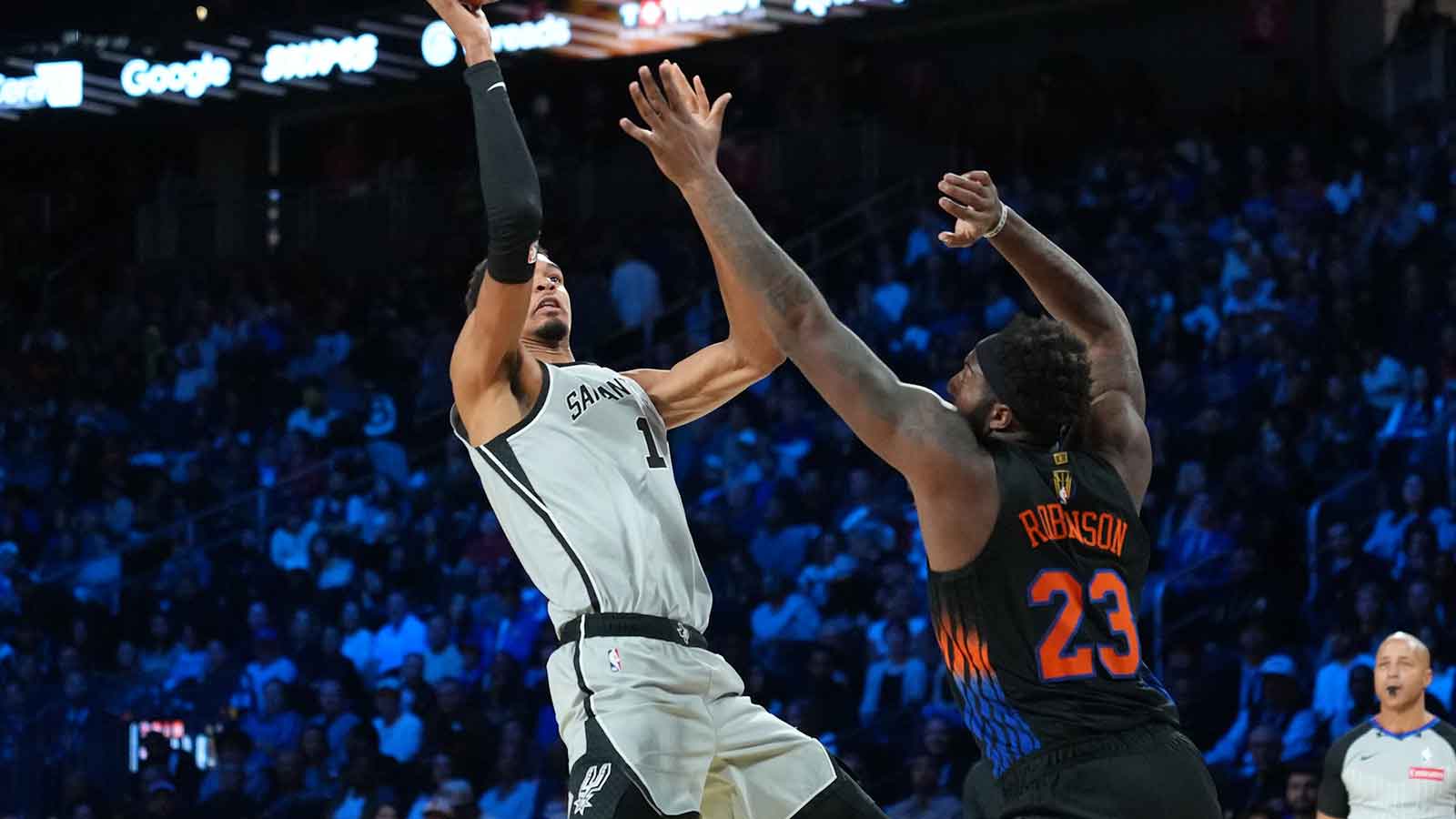 Spurs’ Victor Wembanyama, Stephon Castle connect for unforgettable NBA ...