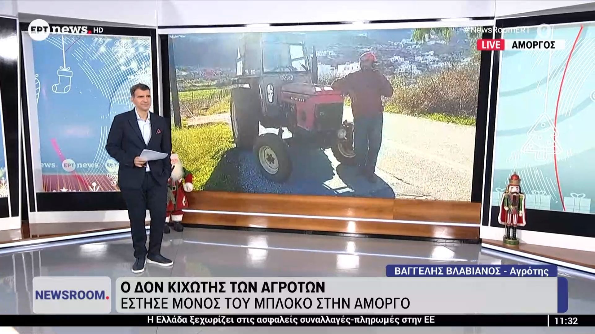 Ο Δον Κιχώτης των αγροτών: Έστησε μόνος του μπλόκο στην Αμοργό