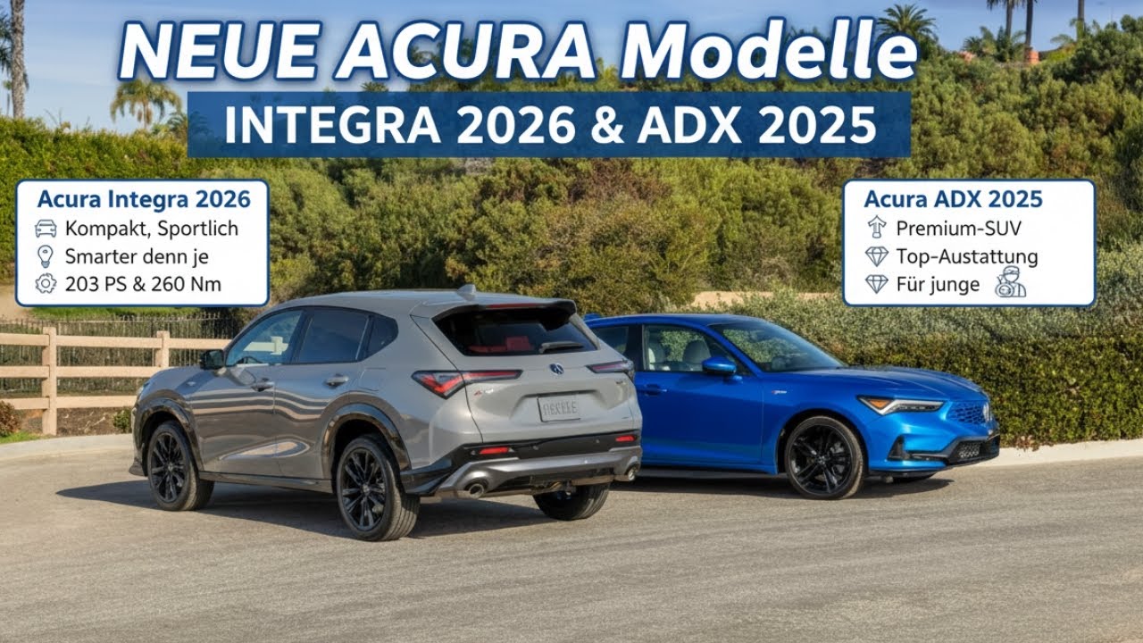 2025 Acura Integra & ADX: kompakt, sportlich, modern