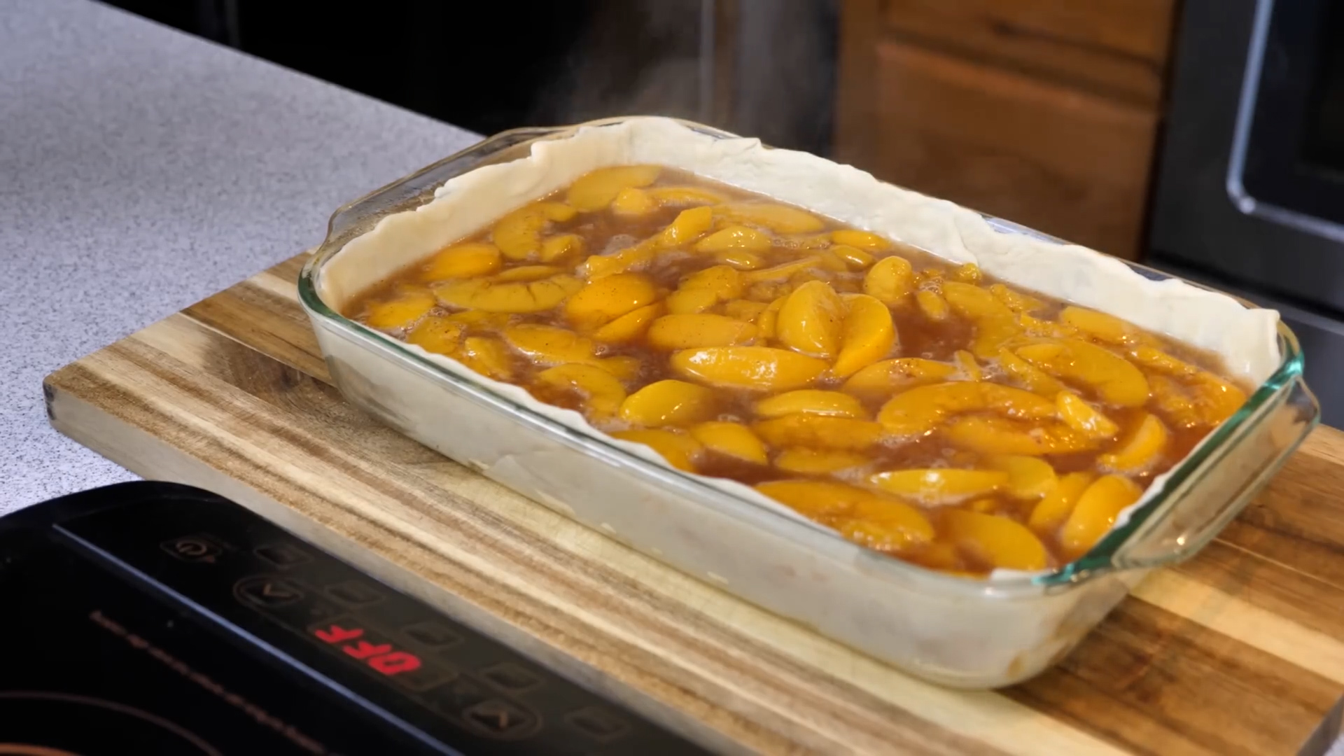 Classic peach cobbler made from scratch
