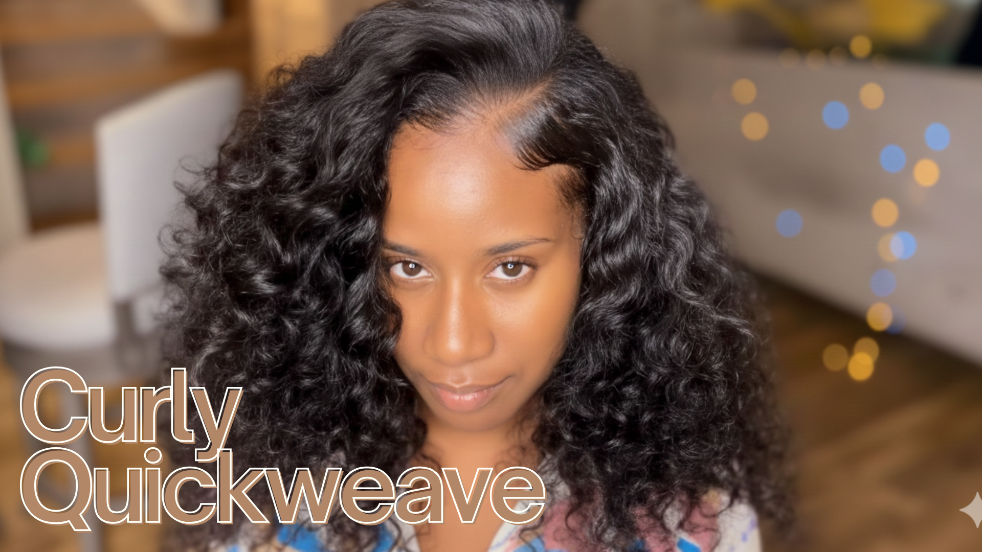 How to do a curly quickweave: Step-by-step tutorial