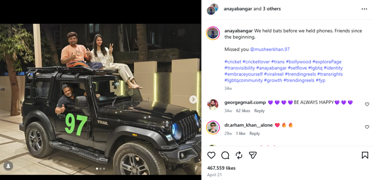 Anaya Bangar reacts with joy as CSK sign close friend Sarfaraz Khan at ...