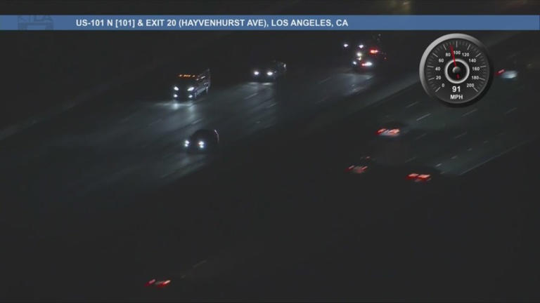 CHP chases speeding driver out of Ventura County