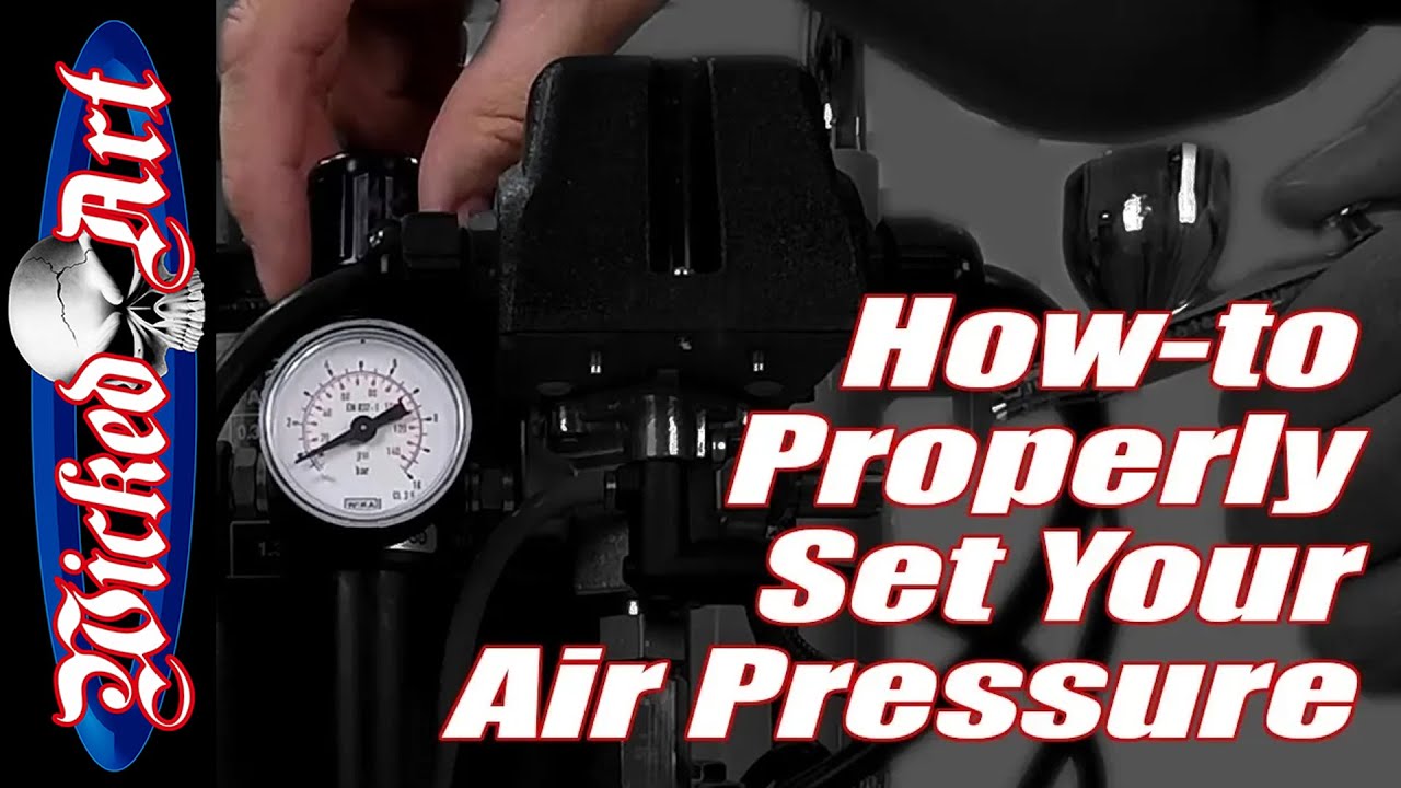 How to set air pressure correctly for airbrushing professional airbrush ...