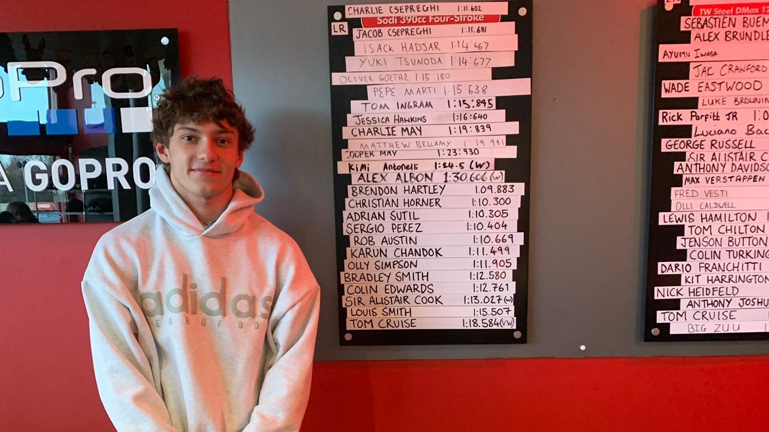 F1 star goes incognito at go-karting session